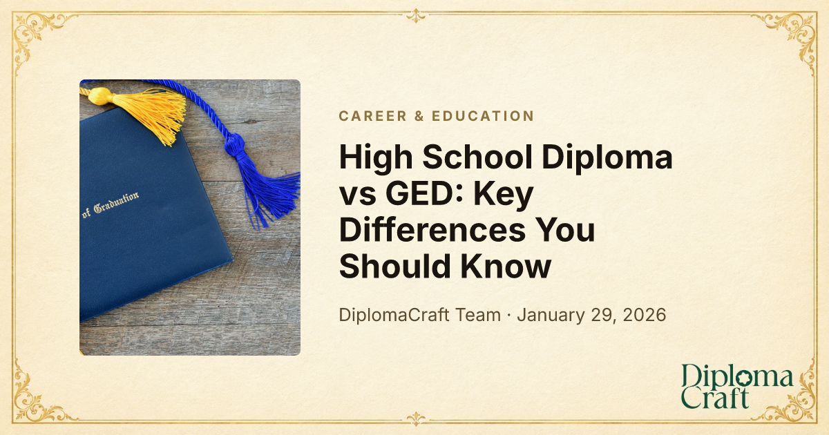 High School Diploma vs GED: Differences & Which is Better